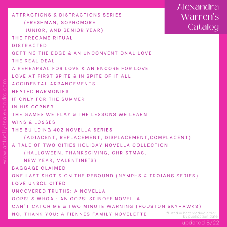 books. – actually, it's alexandra